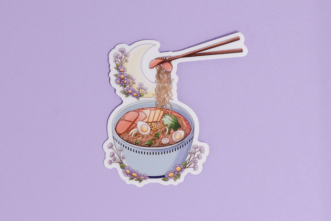Ramen Sticker – Cozy Japanese Noodle Bowl Sticker – TeaPenny
